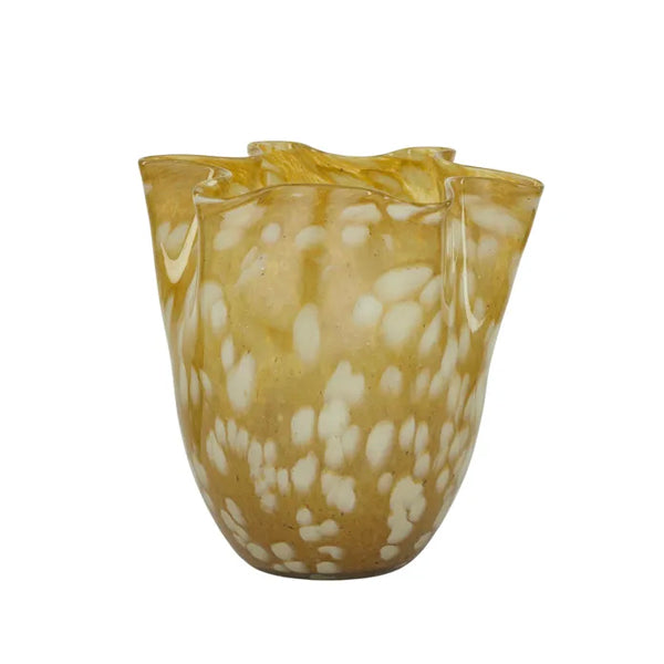 Alice Glass Vase 19.5cm - Amber – Frankie Say Relax