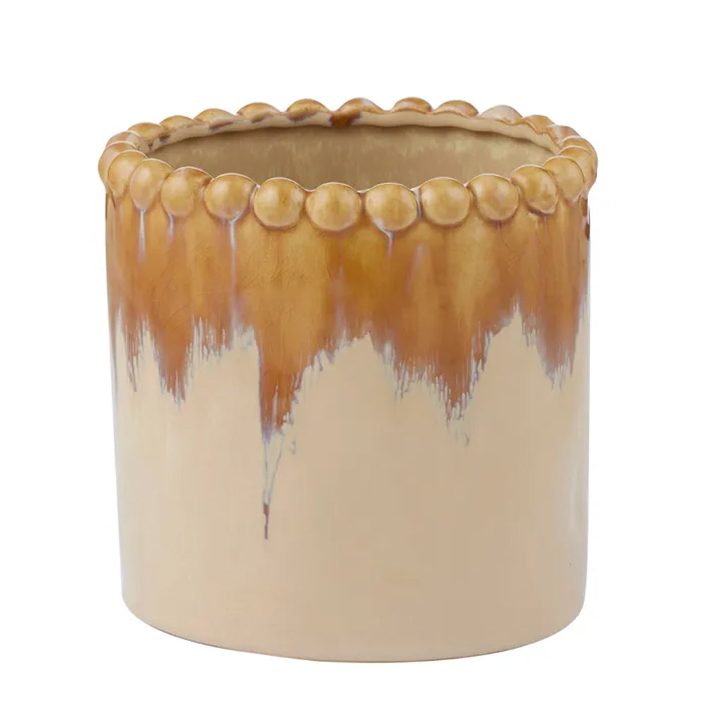 Emerson Ceramic Pot 16cm Tan (Coast To Coast Imports) – Frankie Say Relax