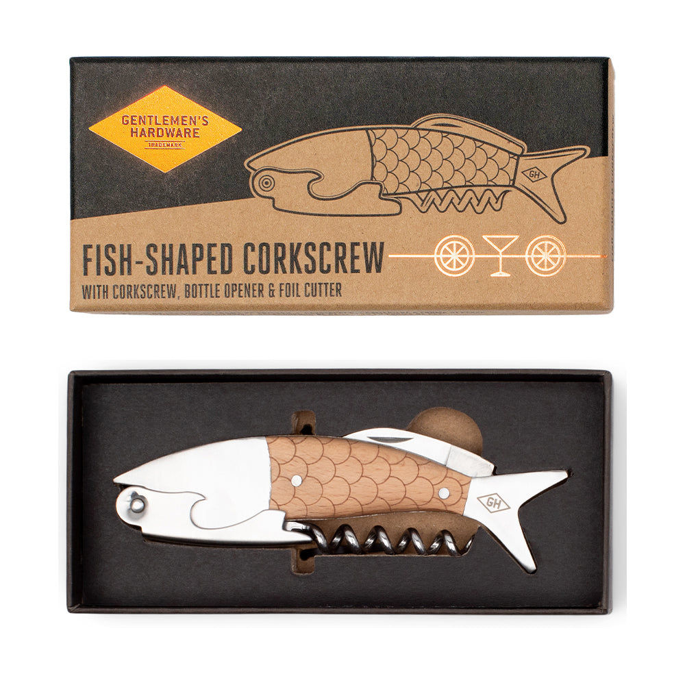 Fish-Shaped Corkscrew (Gentlemen's Hardware) – Frankie Say Relax