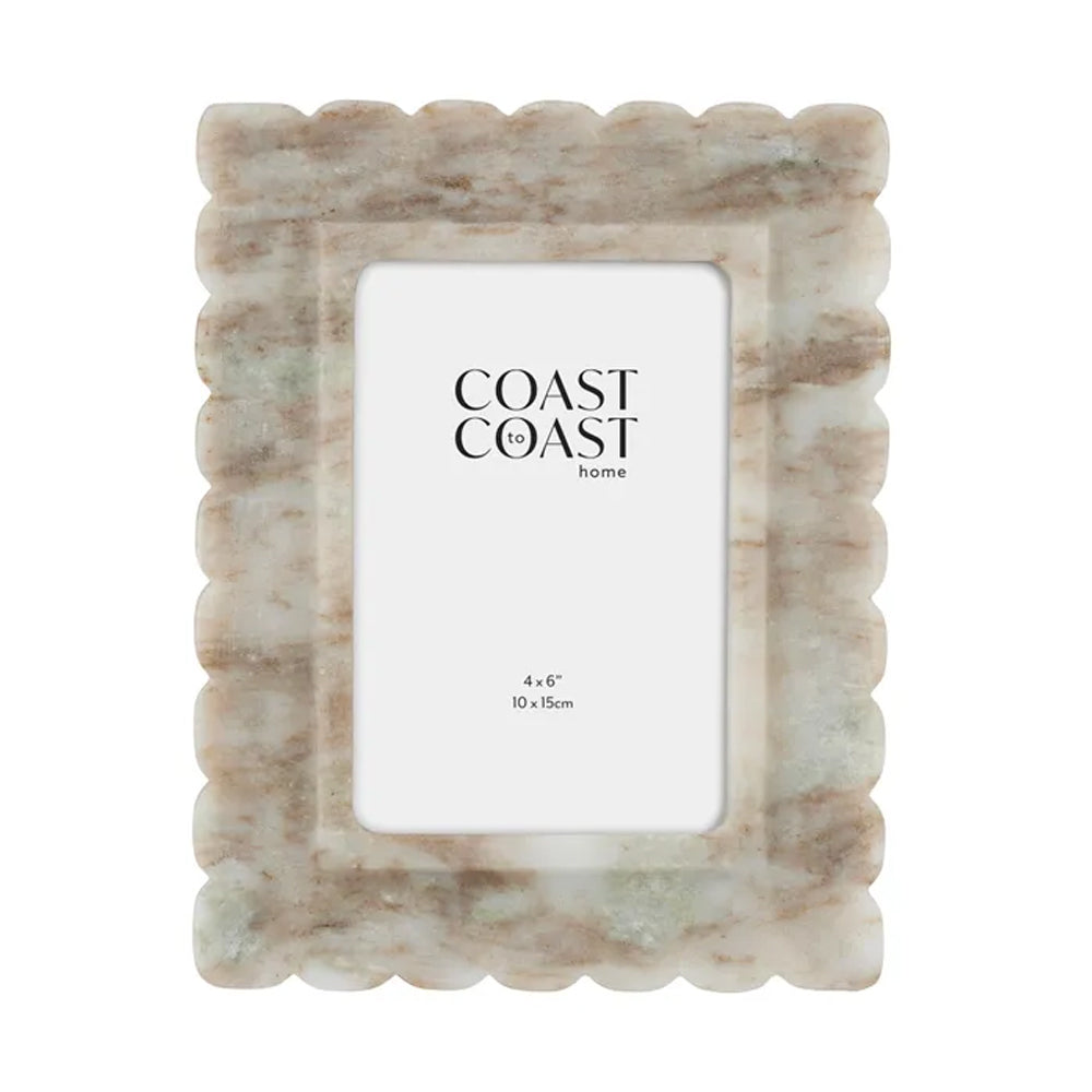 Riva Marble Frame 4x6" Beige (Coast To Coast Imports) – Frankie Say Relax
