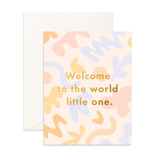 Welcome Little One Fresco Card – Frankie Say Relax